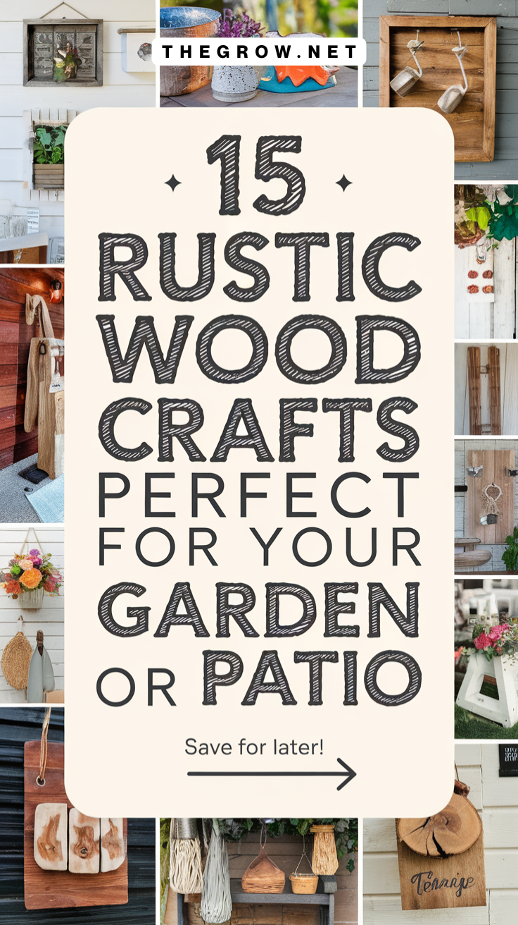 15 Rustic Wood Crafts Perfect for Your Garden or Patio | TheGrow