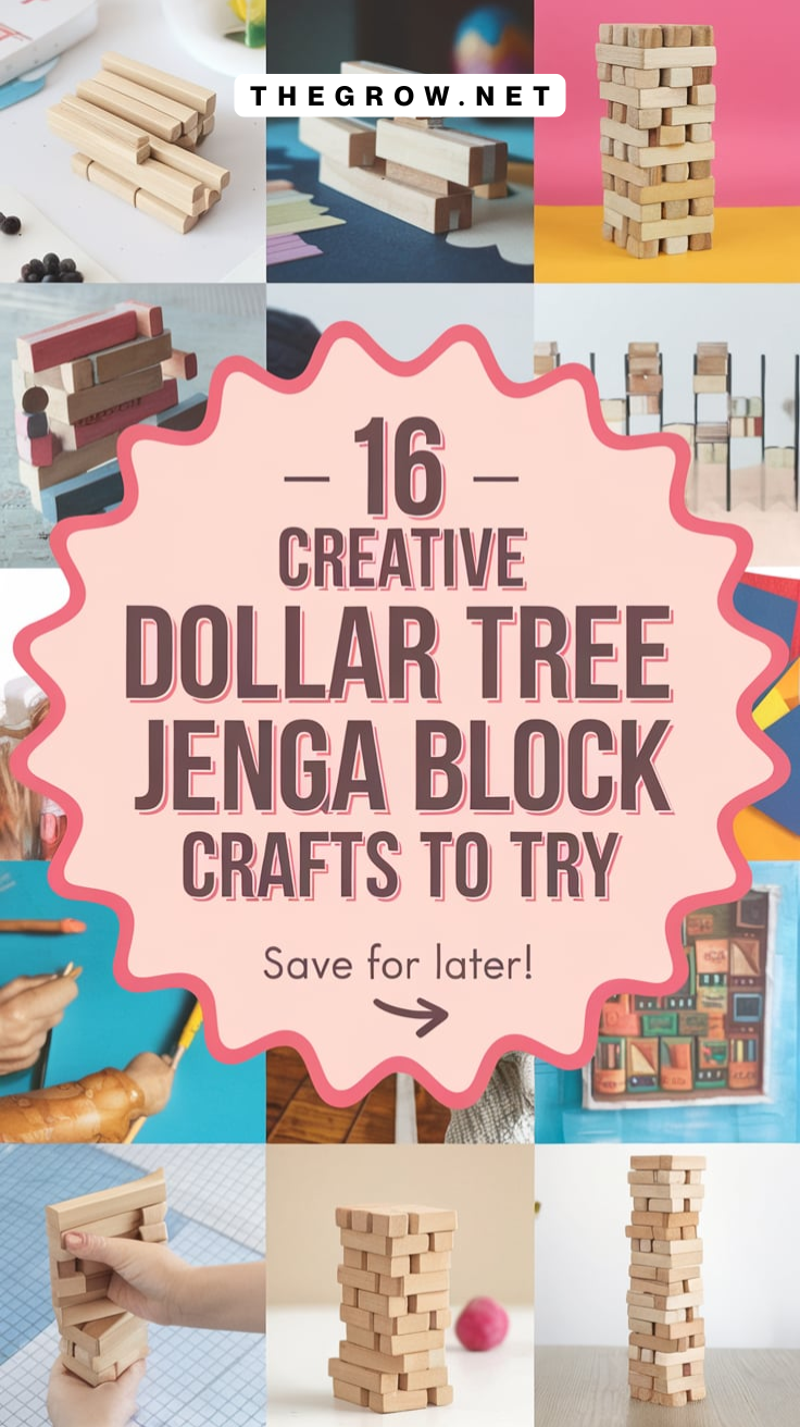 16 Creative Dollar Tree Jenga Block Crafts to Try | TheGrow