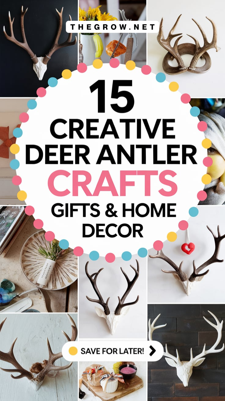 15 Creative Deer Antler Crafts for Gifts & Home Decor | TheGrow